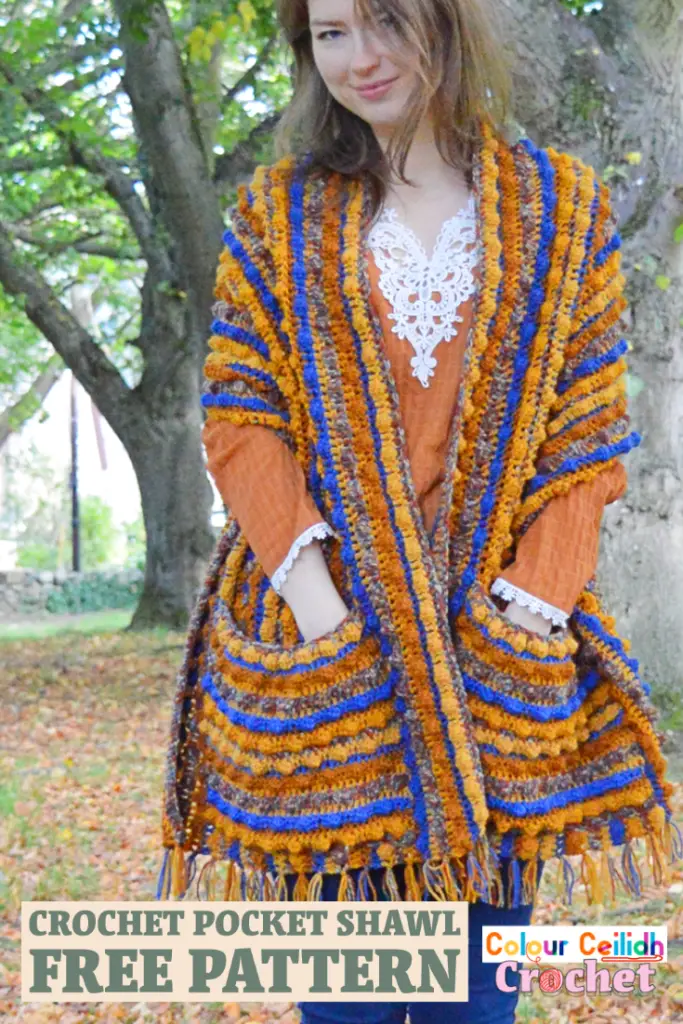 Crochet Pocket Shawl Free Pattern » Colour Ceilidh Crochet